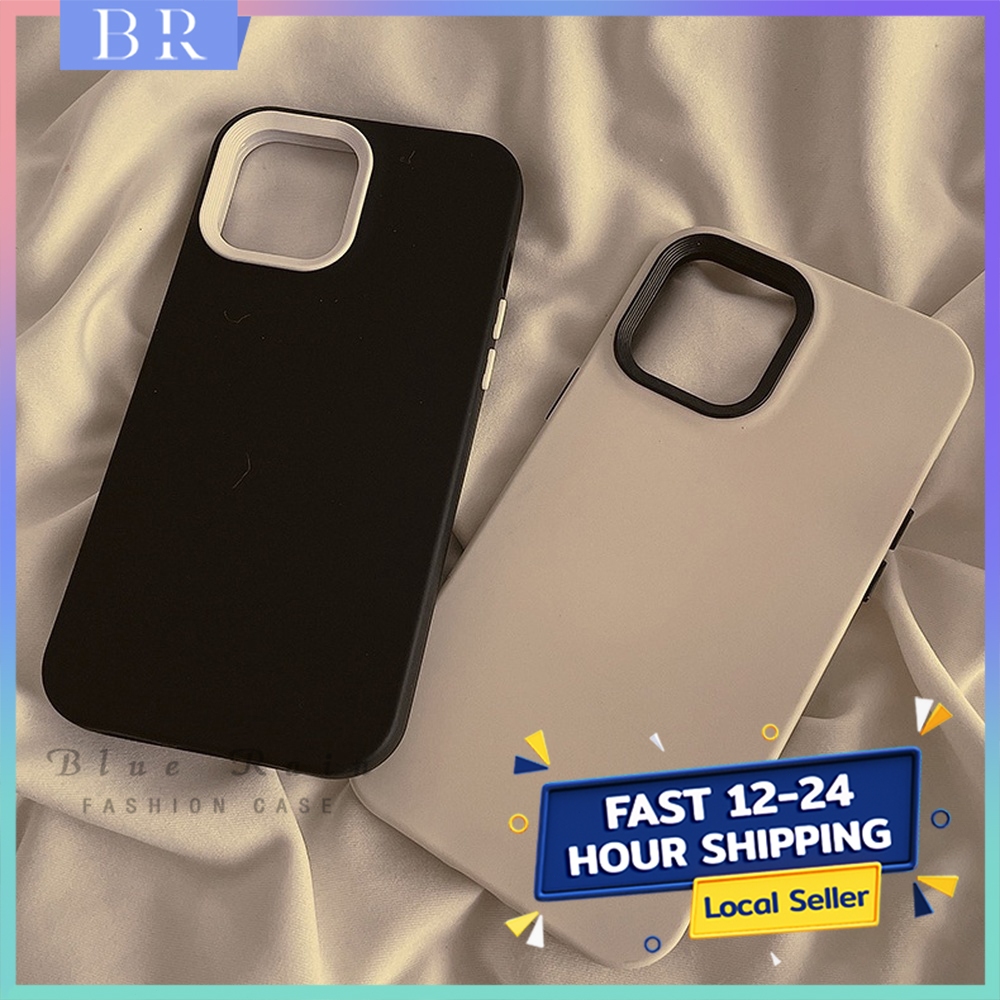 Casing Iphone 11 Solid Color Liquid Silicone Smooth Phone Case ...