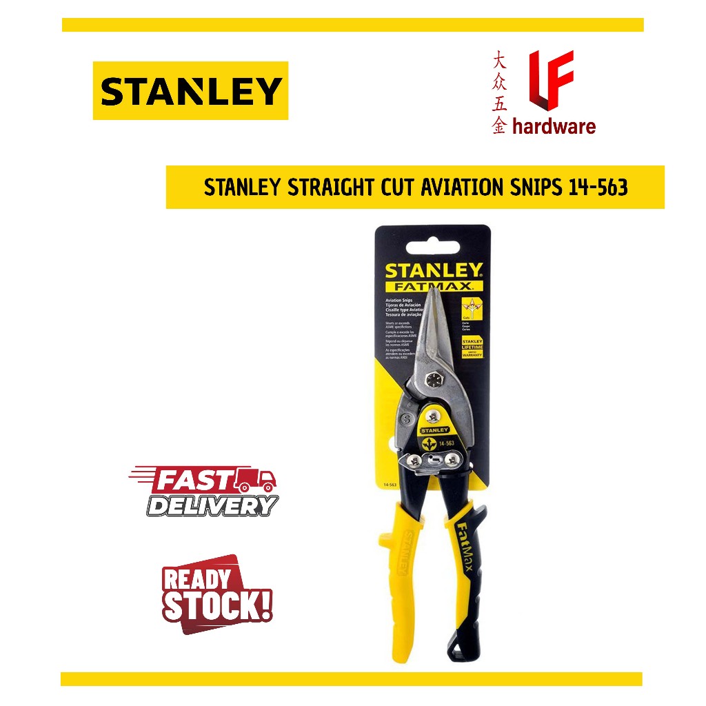 STANLEY STRAIGHT CUT AVIATION SNIPS 14-563 | Shopee Malaysia