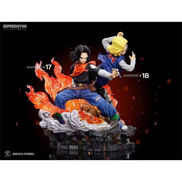 Sunyata Studio - Android 17 & Android 18 Dragon Ball Resin Statue GK ...