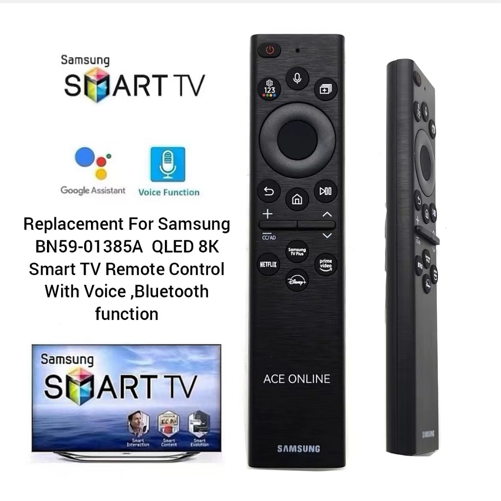 Replacement For Samsung BN59-01385A QLED 8K Smart TV Remote Control ...