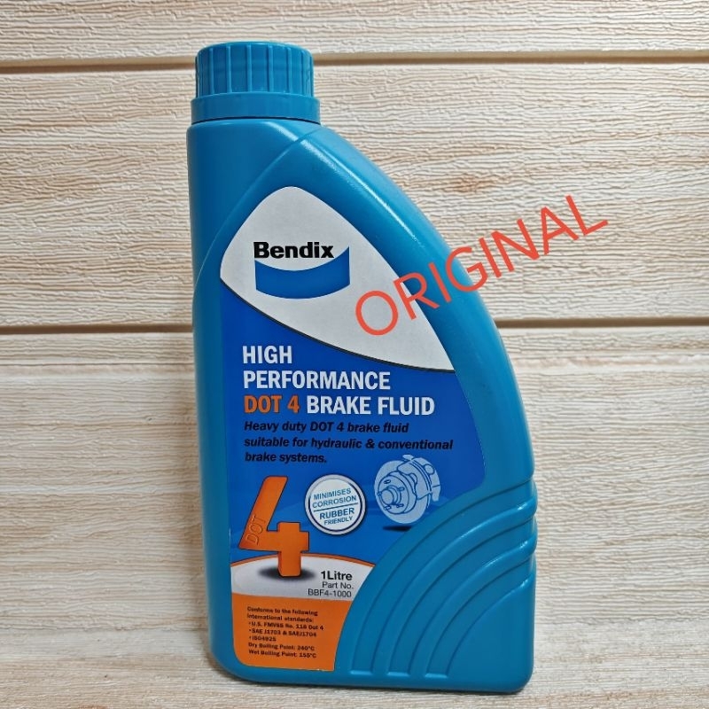 GENUINE BENDIX DOT 4 BRAKE CLUTCH FLUID 1 LITRE | Shopee Malaysia