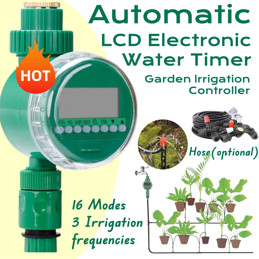 Automatic LCD Electronic Water Timer Garden lrrigation Controller Drip ...