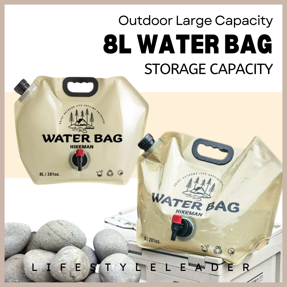 8L Outdoor Water Bag Portable Folding Water Carrier Bag for Camping ...
