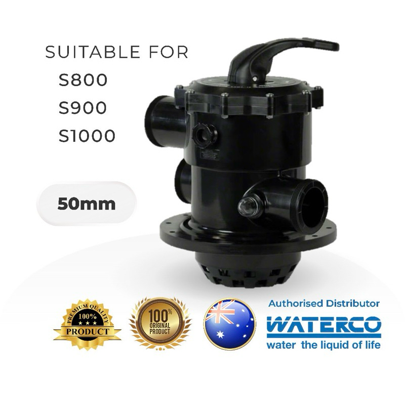 WATERCO Top Mount 6 Way Multiport Valve (MPV) 50mm inlet outlet ...