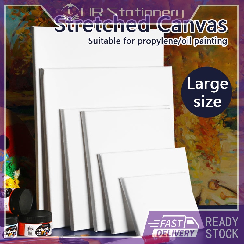 【Big Size】80*120Cm Canvas board painting with Frame Lukisan Stretched ...