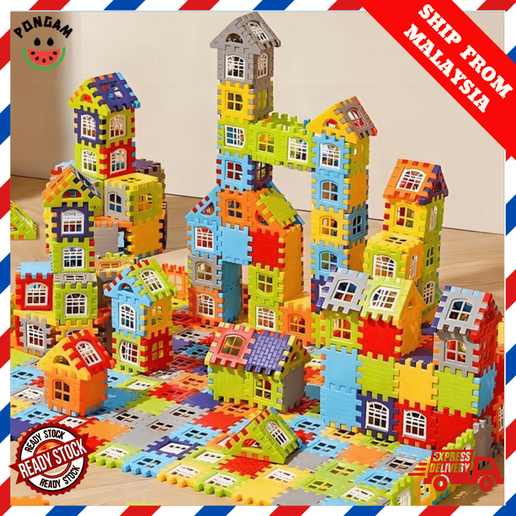 Building Blocks Colored Plastic Children Puzzle Toys 3-6 Years Old ...