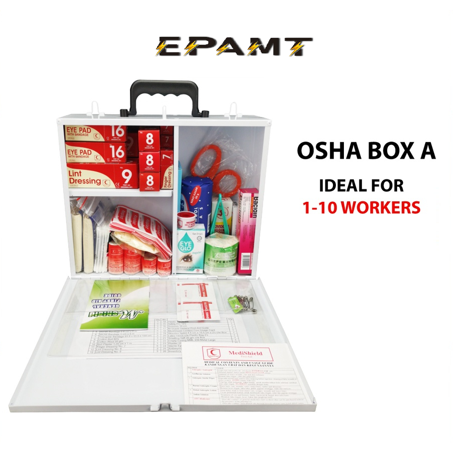 OSHA FIRST AID KITS (Box A/B/C) COMPLETE SET | Shopee Malaysia