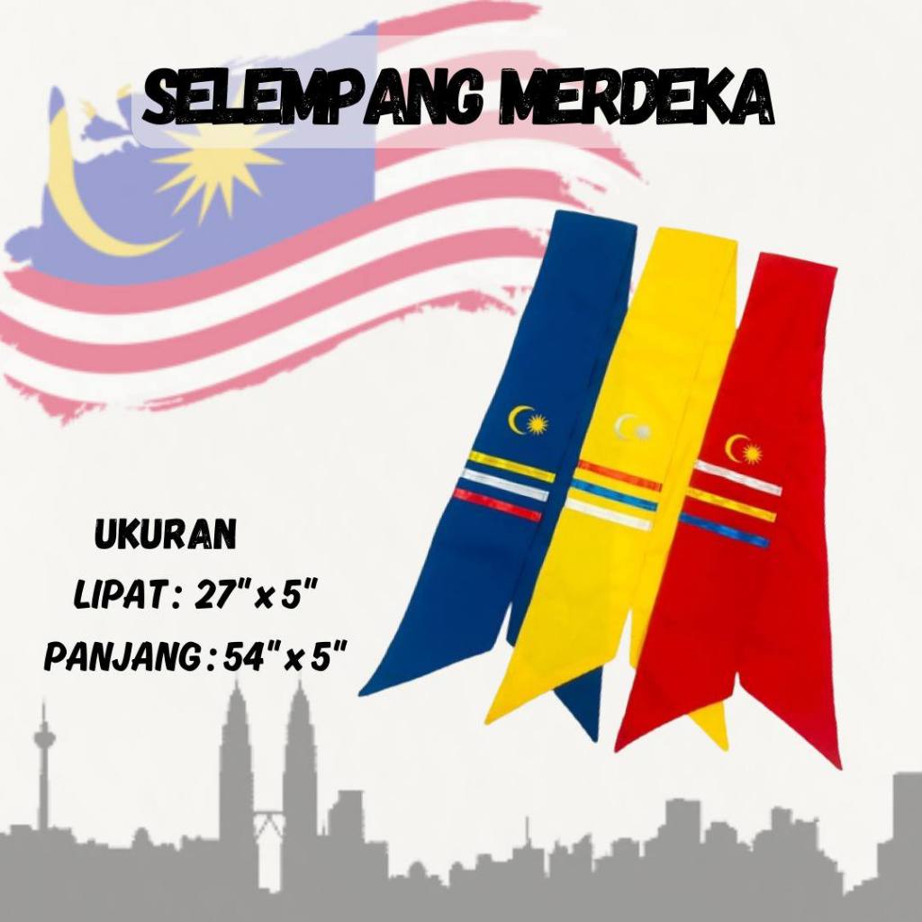 Kain Selempang Budak Cotton Merdeka 2024 | Shopee Malaysia