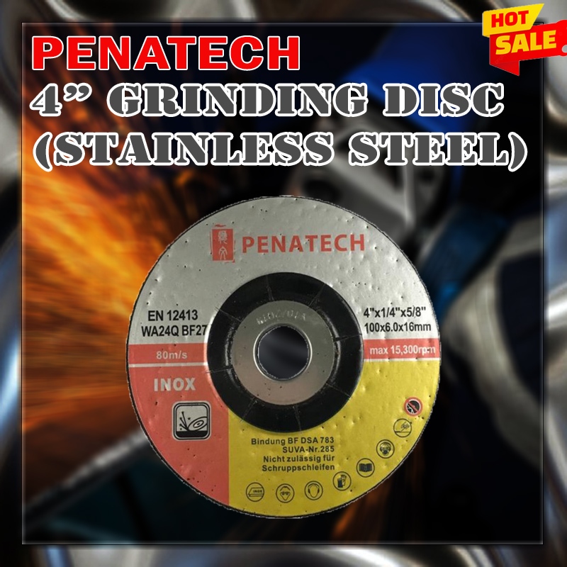 Penatech 4'' Grinding Disc (Stainless Steel) | Shopee Malaysia