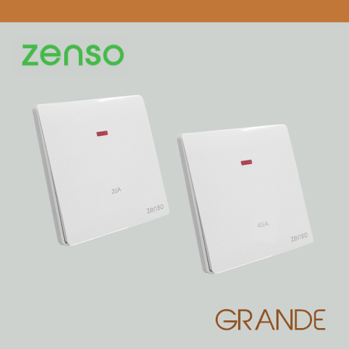 Zenso Grande G2020 G2024 G2045 20A 45A 1 Gang 1 Way/2 Way Double Pole ...
