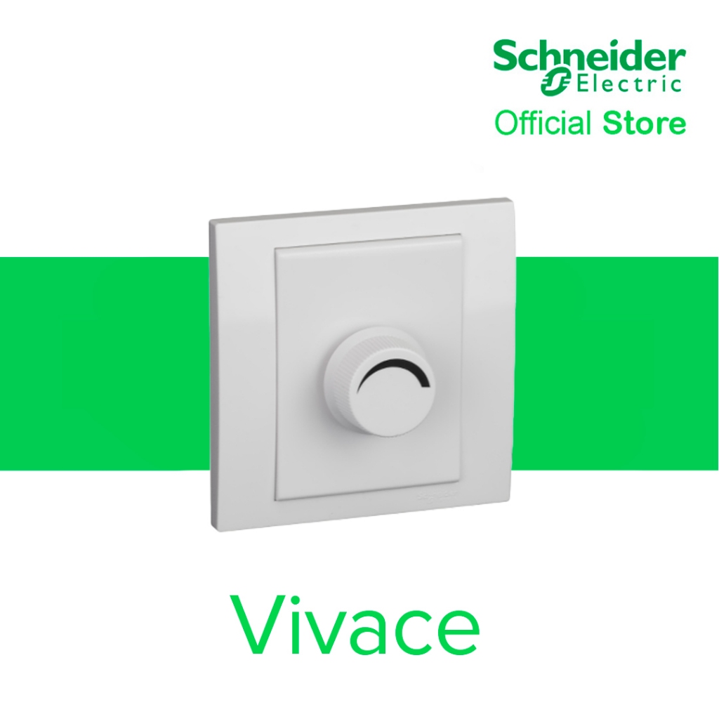 Schneider Vivace Trailing Edge Dimmer 1G 250VA White | Shopee Malaysia