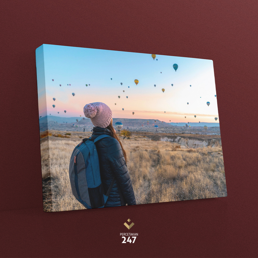 [FAST] Canvas Frame Print A2/A3 Customize Print Canvas with Wood Frame Printing Wall Art [Events ...