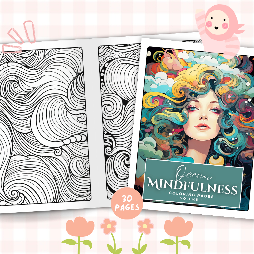 [Kertas Mewarna] Ocean Mindfulness Coloring Pages - Vol 1, 30 Pages ...