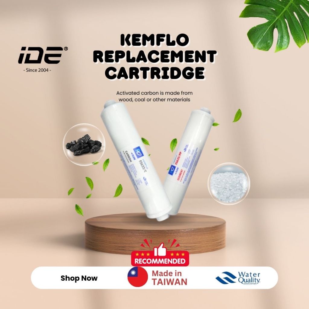 KEMFLO Carbon (F5633/C)/Sediment (F5633/PP) /Taste & Odor Removal (T33 ...