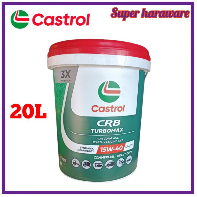 20L CASTROL CRB TURBOMAX 15W-40 CI-4/E7 20L DIESEL FUEL/engine diesel ...
