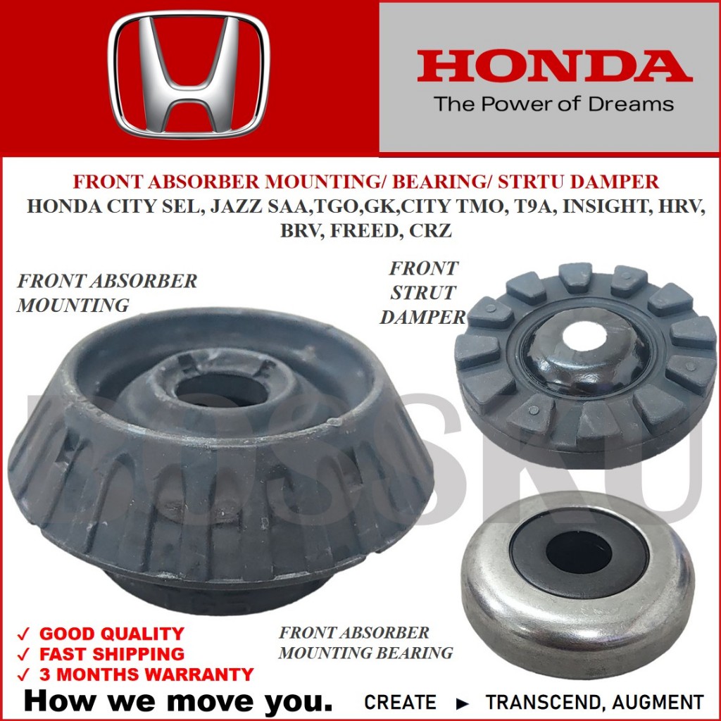 FRONT ABSORBER MOUNTING/BEARING/STRUT DAMPER- HONDA CITY SEL/T9A/TMO ...