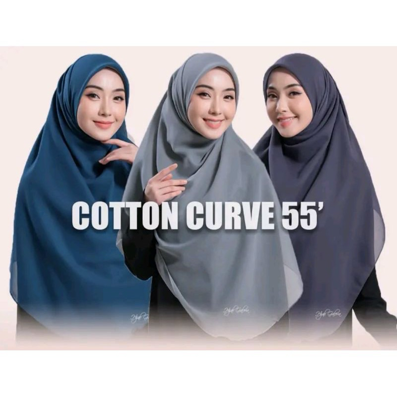 COTTON VOILE BUCU CURVE HIJAB GALERIA | Shopee Malaysia
