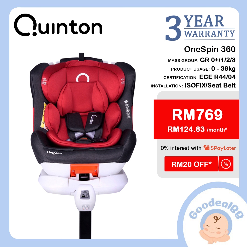 [FREE SHIPIING] Quinton OneSpin 360 Safety Baby Car Seat With ISOFIX ...
