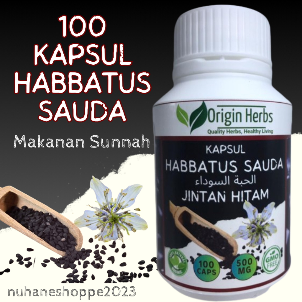 Habbatus Sauda Kapsul 100 Biji - 100% ASLI Kapsul Habbatus Sauda Serbuk ...