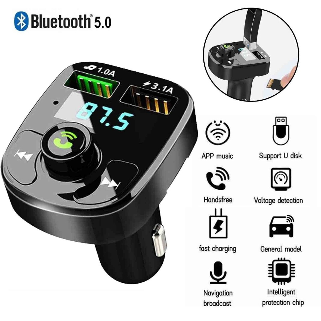 Multifunction Wireless Car MP3 Bluetooth Player All Channel Bluetooth ...