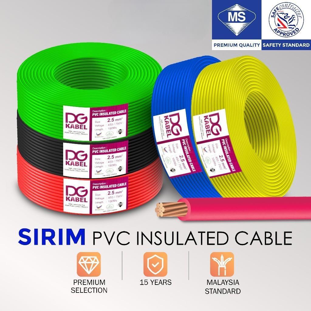 SIRIM PVC Insulated Cable Auto Control Wayer Elektrik Wire Kabel 2.5mm ...