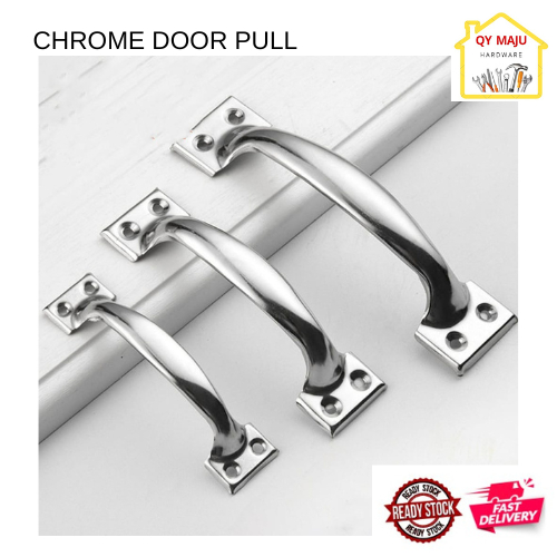 4" 5" 6" Door Chrome Puller Door Handle Pemegang Pintu Door Pull Drawer ...