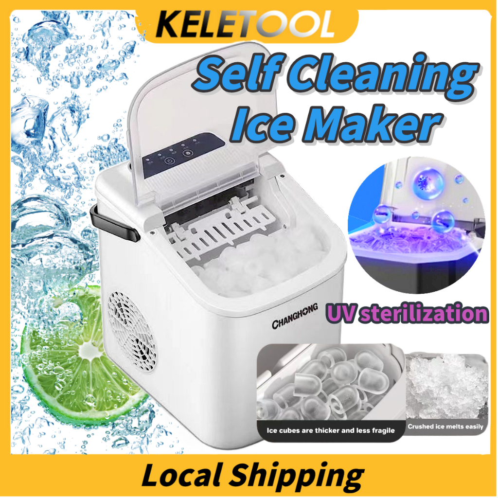 Ice maker Automatic ice making Machine Self Cleaning Home Bar Portable ...