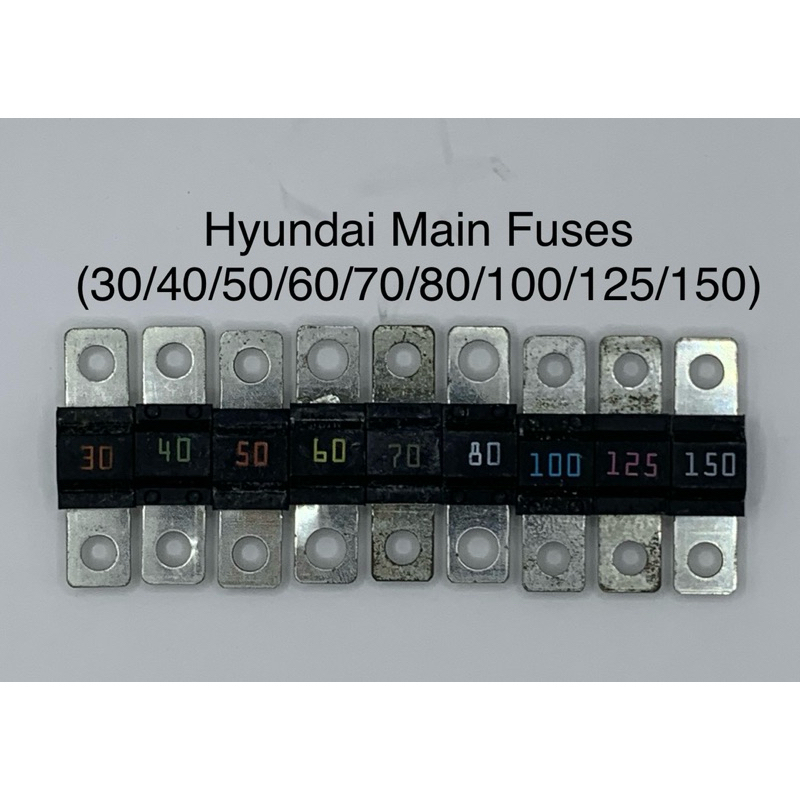 Hyundai Main Fuses (30/40/50/60/70/80/100/125/150AMP) | Shopee Malaysia