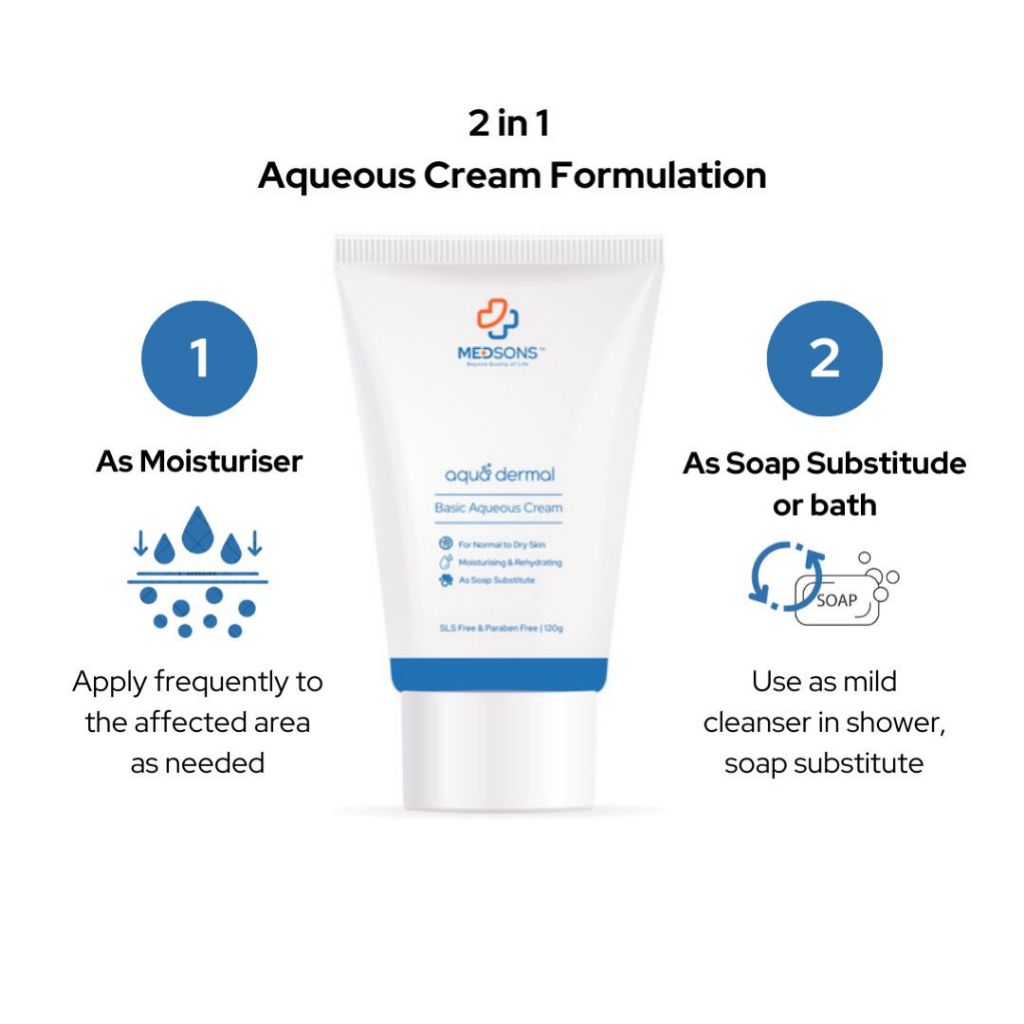 MEDSONS BASIC AQUEOUS CREAM (120G) | Shopee Malaysia