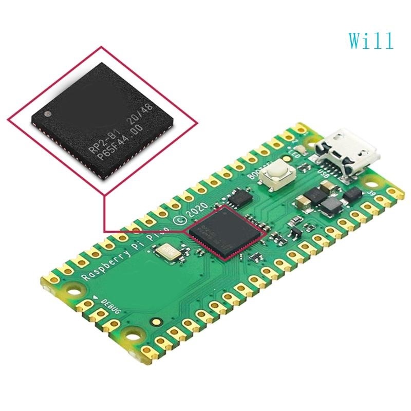 Raspberry Pi Pico RP2040 Chip Dual-core Arm Cortex M0+ Processor up 133 ...