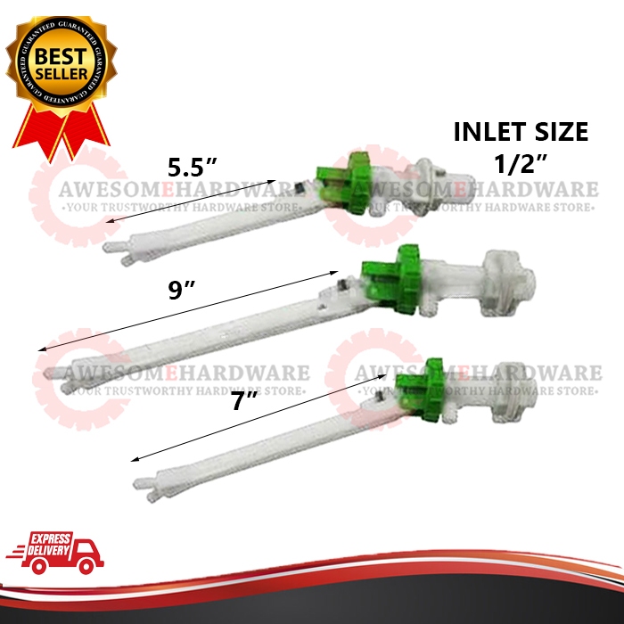 (5.5", 7", 9") CJ BRAND CJIV 4000 SIDE WATER INLET CISTERN FLOAT ARM ...
