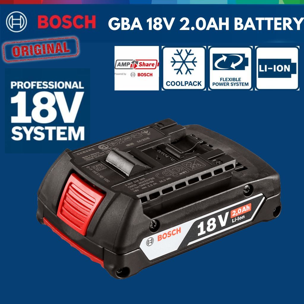 Bosch 18V Battery & Charger | Battery GBA 18V 2.0Ah | Battery GBA 18V 4 ...