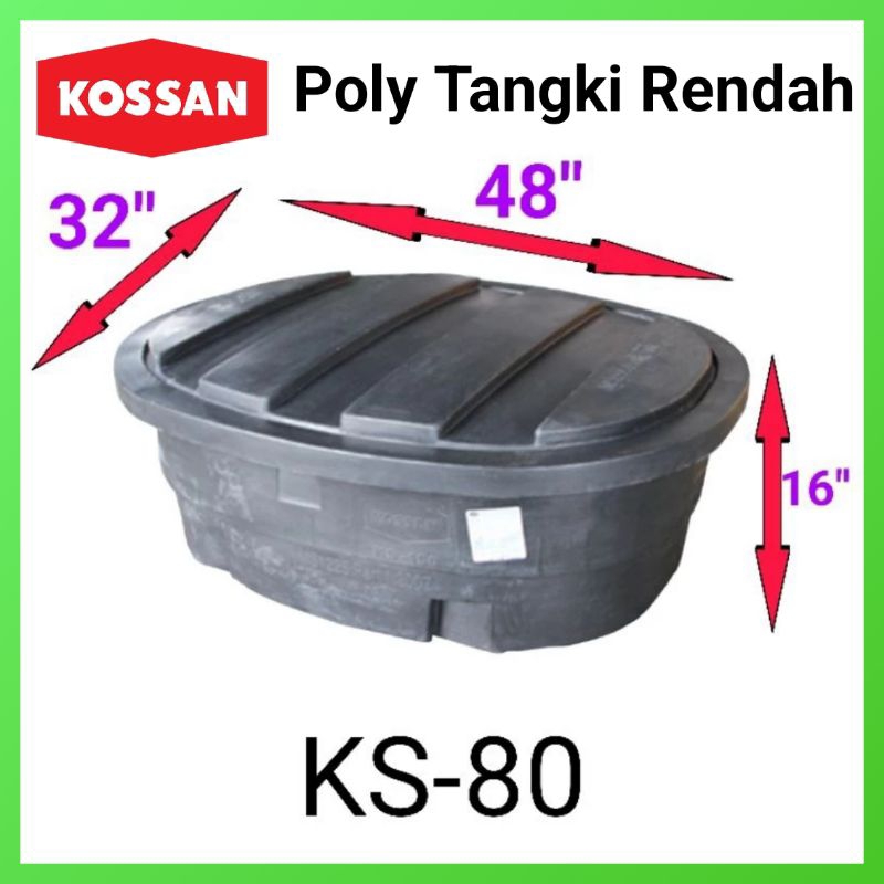 Kossan KS-80 Poly Tangki (80Gallon) | Shopee Malaysia