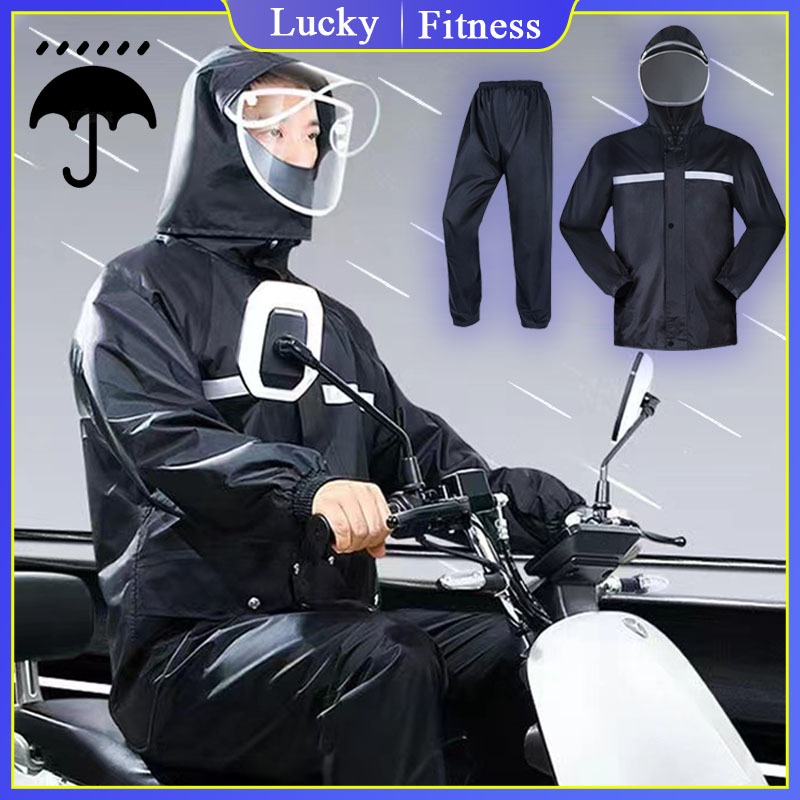 Motorcycle Rain Coat Waterproof Motor Bicycle Outdoor Raincoat ...