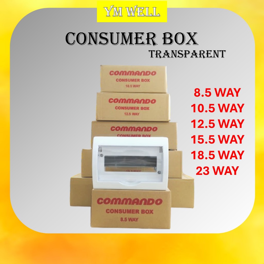 🔥COMMANDO Consumer Box Transparent *Ready Stock* | Shopee Malaysia