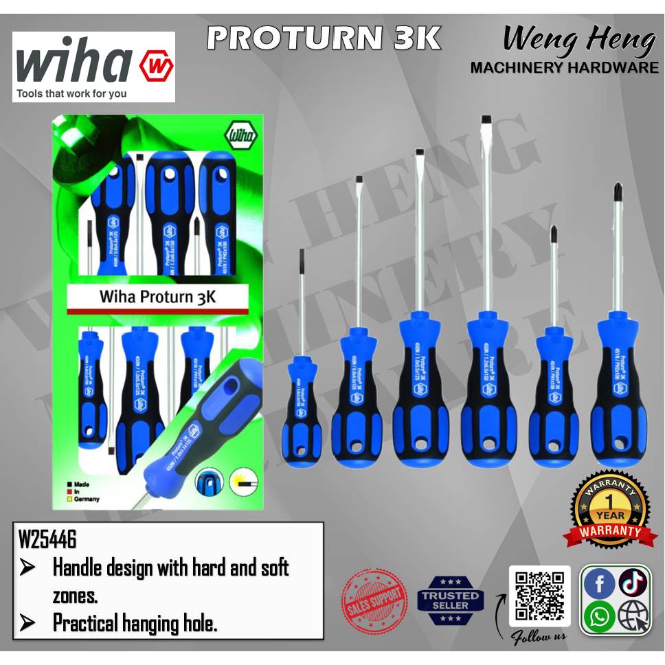 Wiha 25446 450N HK6 Protun 3K (-/+) Sdriver Set | Shopee Malaysia