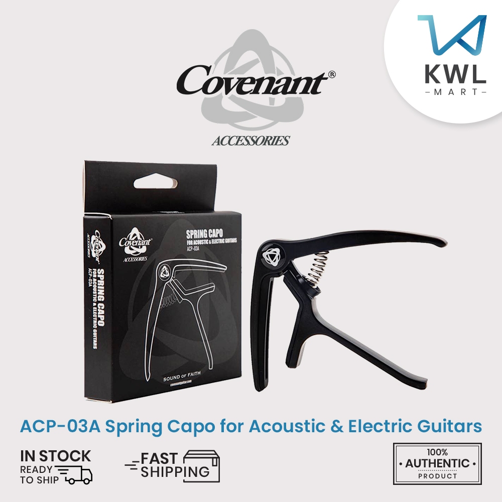 Covenant ACP-03A Spring Capo For Acoustic & Electric Guitar (ACP03A ...