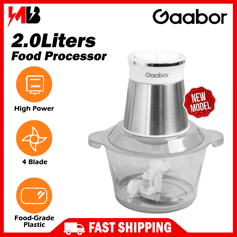 Gaabor S-Type Double Layer Food Processor Blender (300W/2L) MG20M-WH02A ...