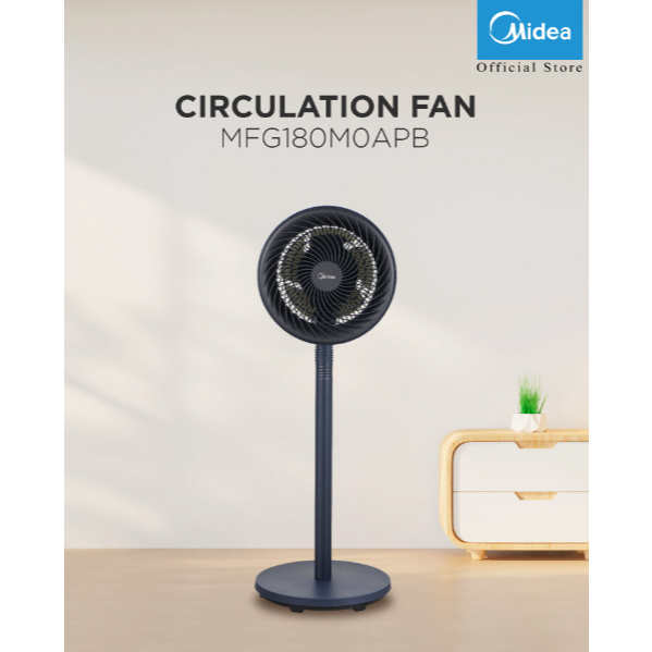 Midea Circulation Fan 2 In 1 Stand Fan Tornado Fan Energy Saving 5 ...