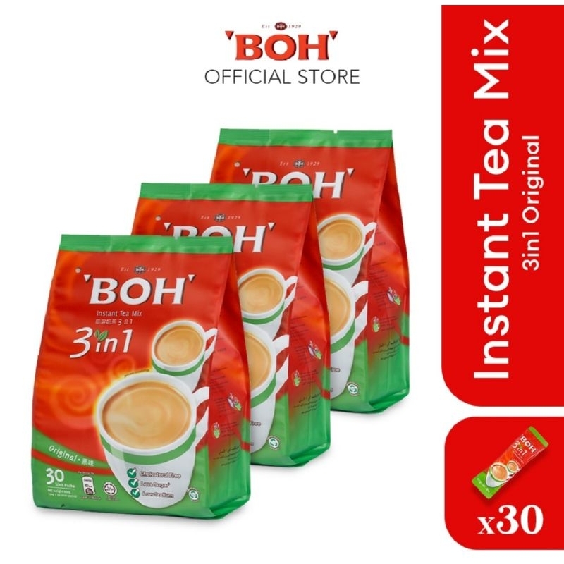 BOH 3 in 1 Instant Tea Mix - Original (30's) | Shopee Malaysia