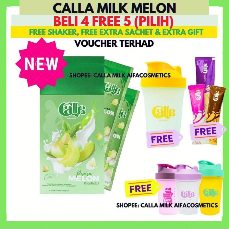 CALLA MILK MELON BLUEBERRY VANILLA MANGO LOW SUGAR ORIGINAL HQ susu ibu calla mom milk | Shopee ...