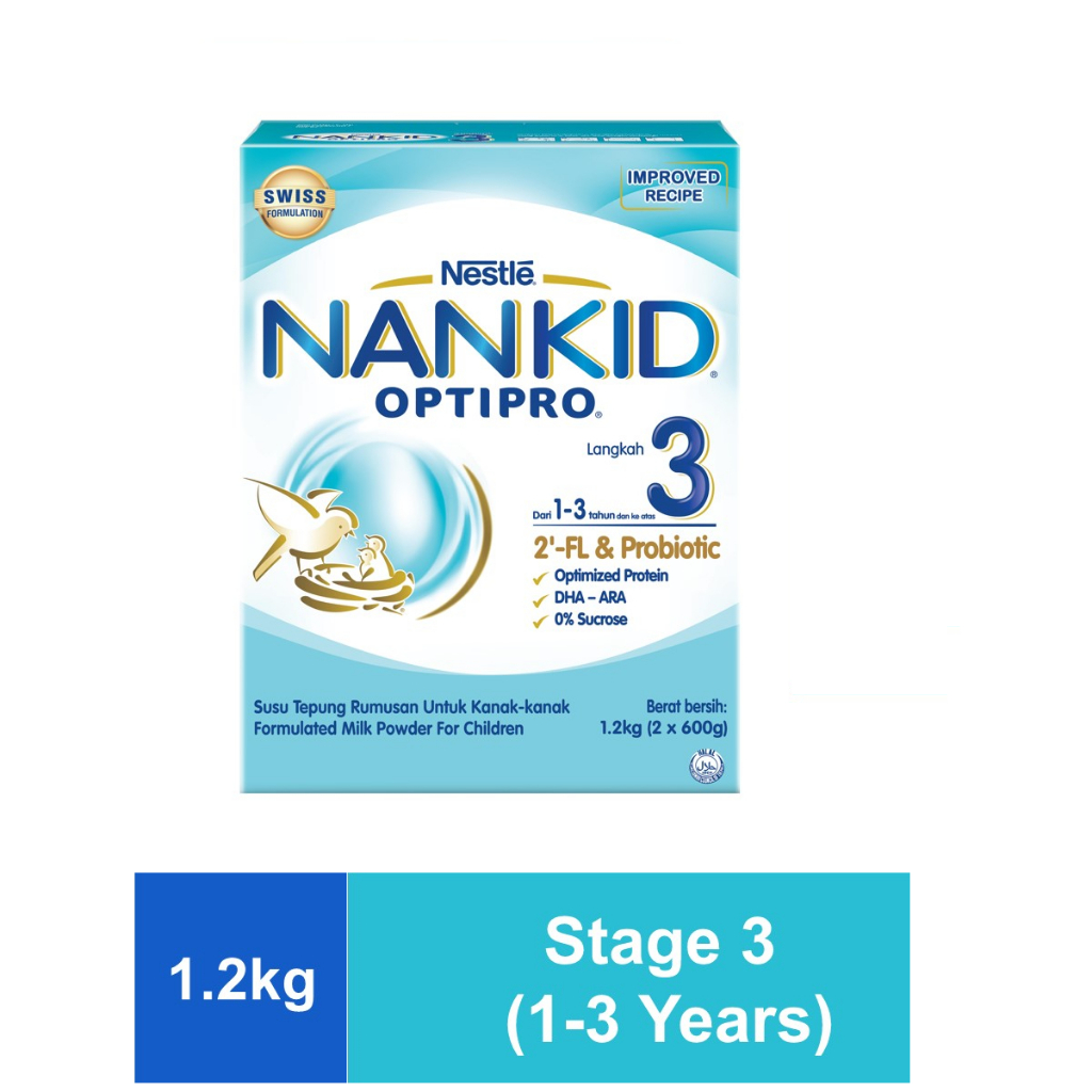 NESTLE NANKID OPTIPRO (2' -FL New Formula) - Step 3/ Step 4 (1.2kg ...