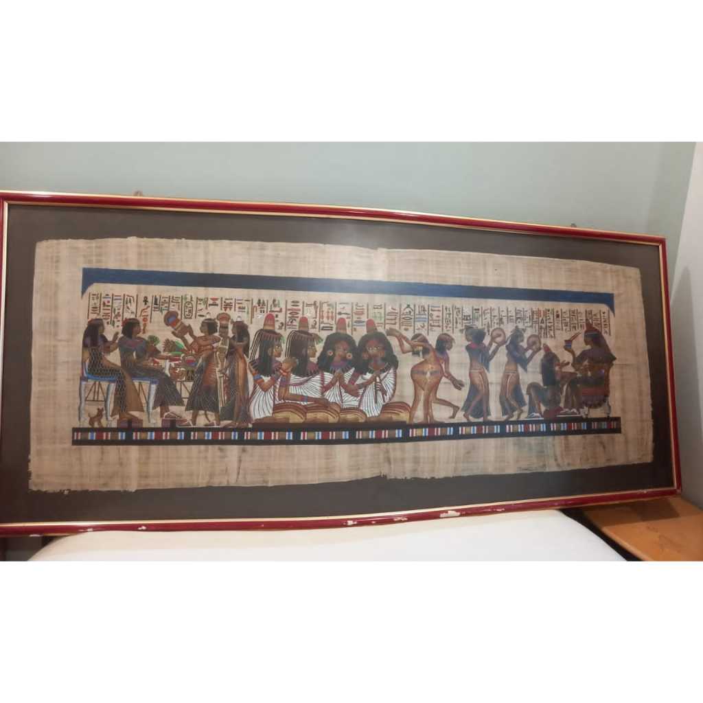 [Self collect in KL/PJ] Egypt Papyrus hand-painting (Uncommon big size ...