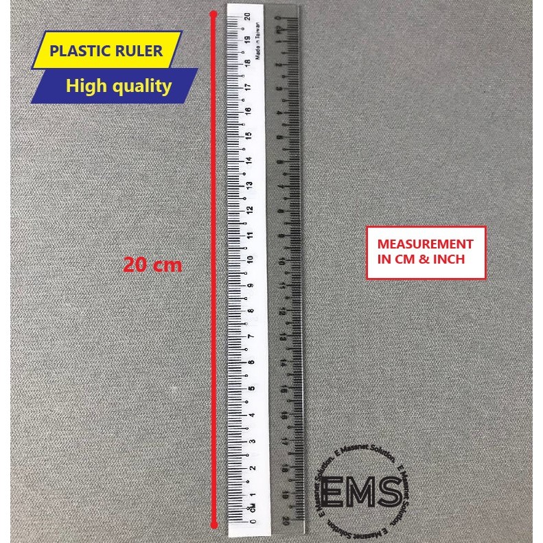 Pembaris 20cm /Ruler 20cm/Pembaris panjang/Long ruler/Straight/Alat ...