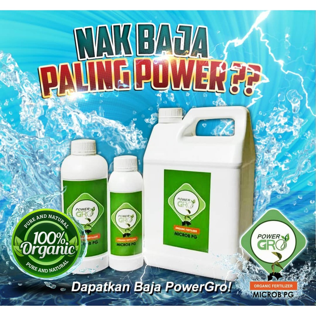 PowerGro Microb PG - Baja Foliar Semburan 100% Organik - utk cepat ...