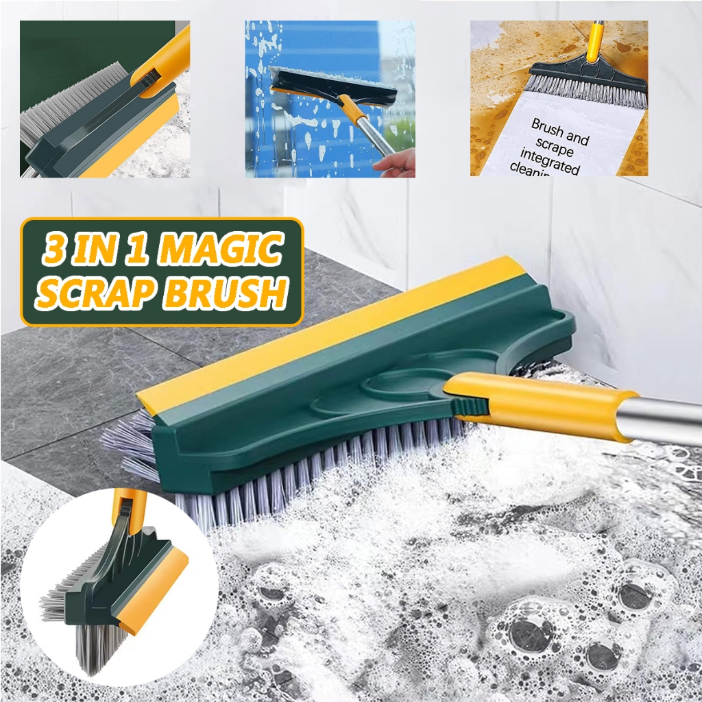 3 in 1 Brush Magic Brush Broom Toilet Floor Brush Berus Cuci Tandas Gap ...