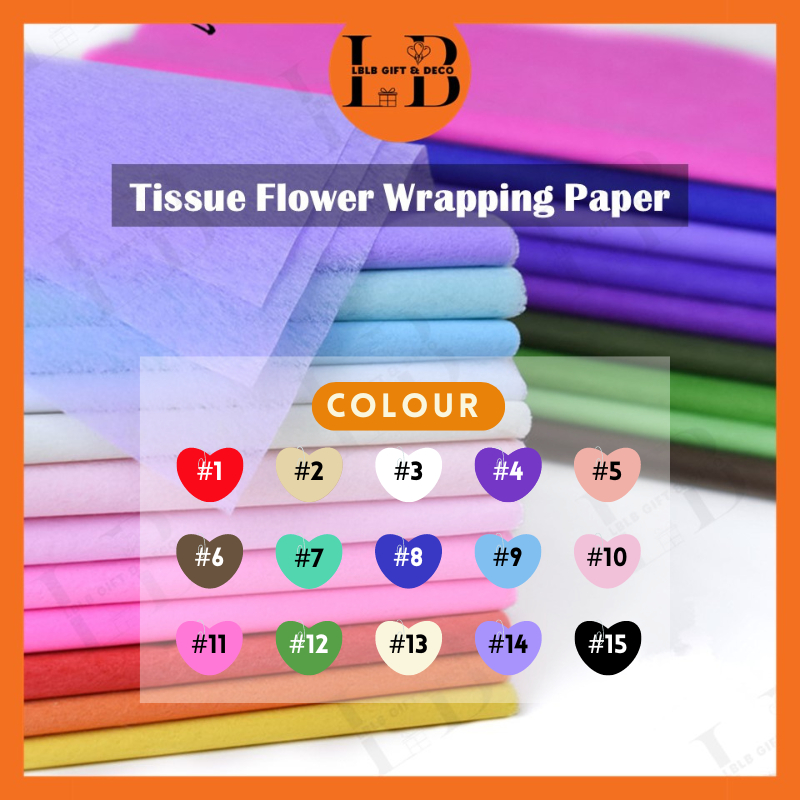 (30pcs) TISU Tissue Flower Wrapping Paper Cotton Paper Kertas Tisu ...