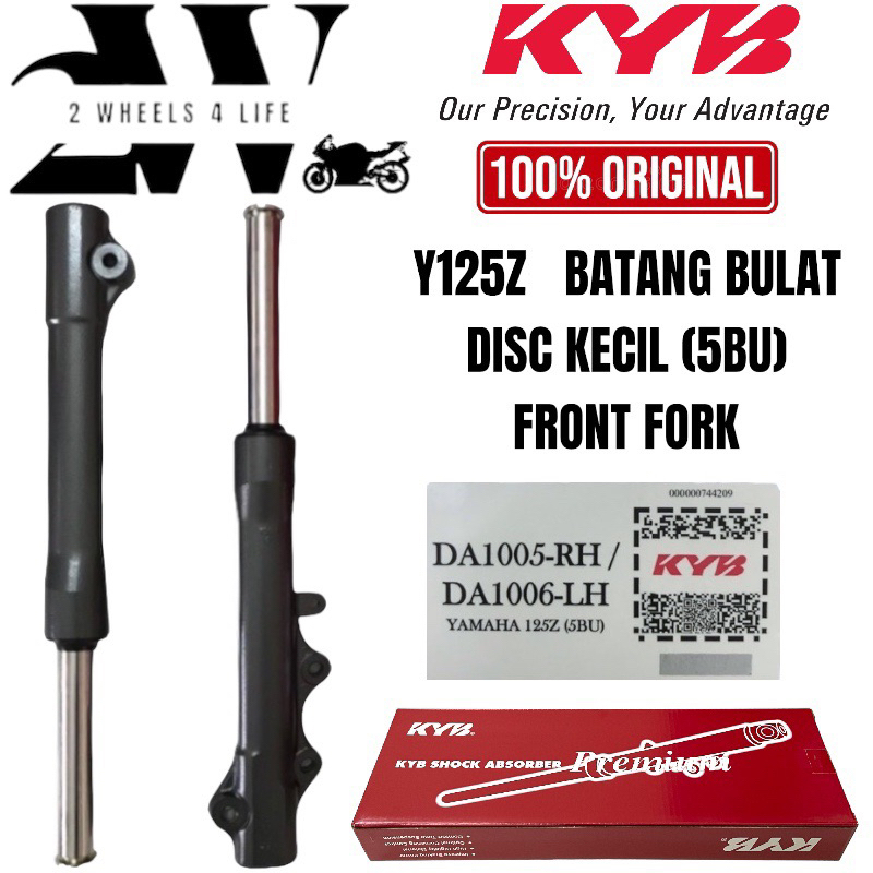YAMAHA Y125Z DISC KECIL (5BU) FRONT FORK SET FRONT FORK ASSY 100% ORIGINAL KYB [DA1005 /DA1006 ...