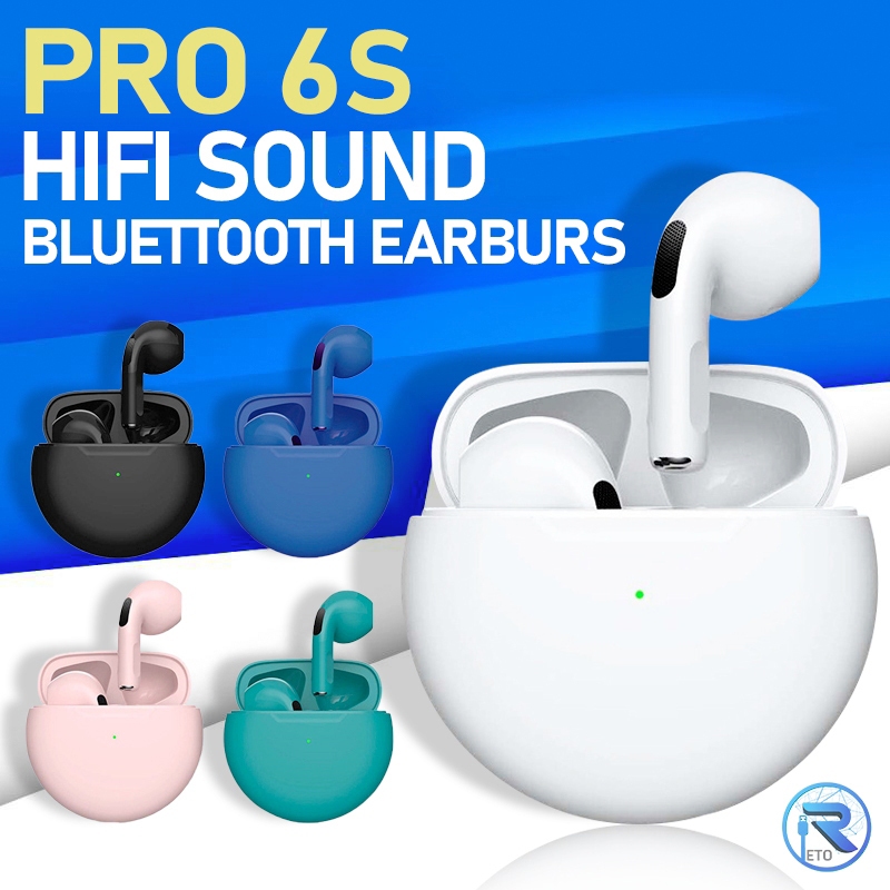 High Quality Pro 6s TWS Wireless Headphones with Mic Fone Bluetooth Earphones Sport EarPhone ...