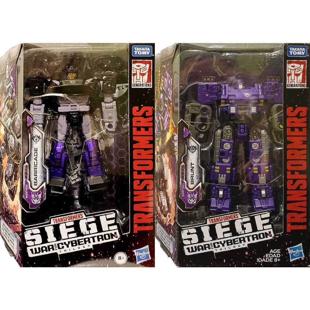 Hasbro Transformers Siege Deluxe Barricade and Brunt BIB | Shopee Malaysia